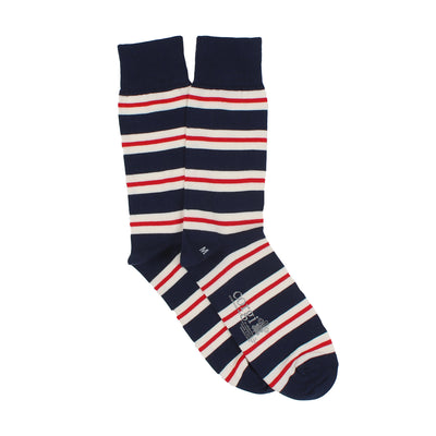 Hand Finished Men's Striped Socks | Made In UK | Corgi Socks